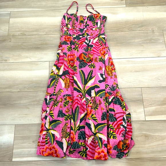 FARM Rio | Dresses | Farm Rio Leopard First Midi Dress Medium | Poshmark